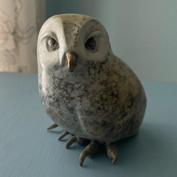 "Little Owl" (4.5" H) - Art for Wildlife Galleries